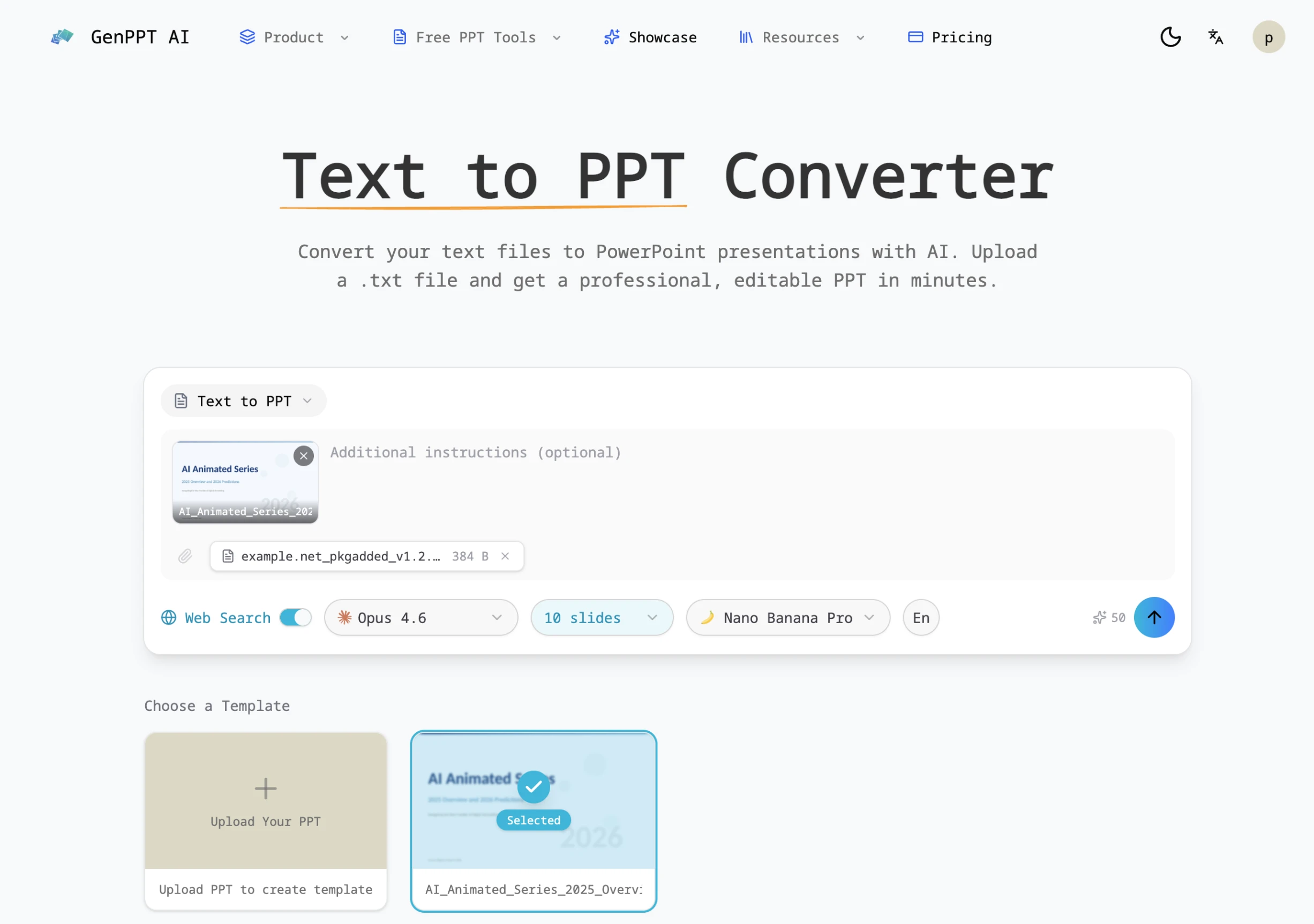 Text to PPT Converter - Free Online | Dokie AI
